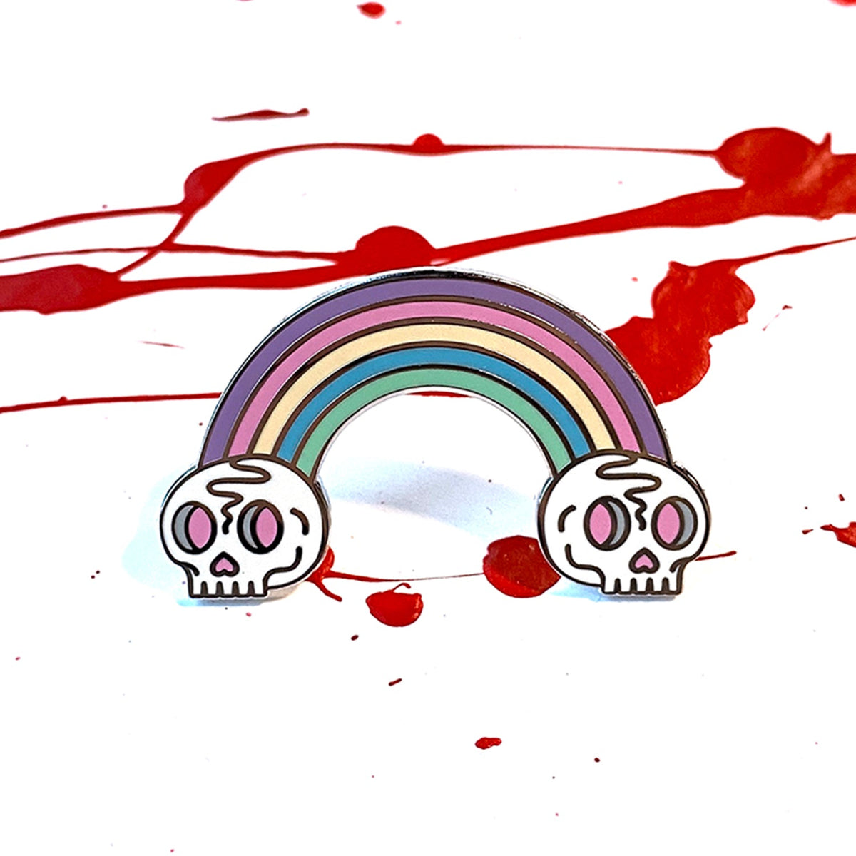 Death Rainbow - Pastel - Enamel Pin – Jad Is Rad