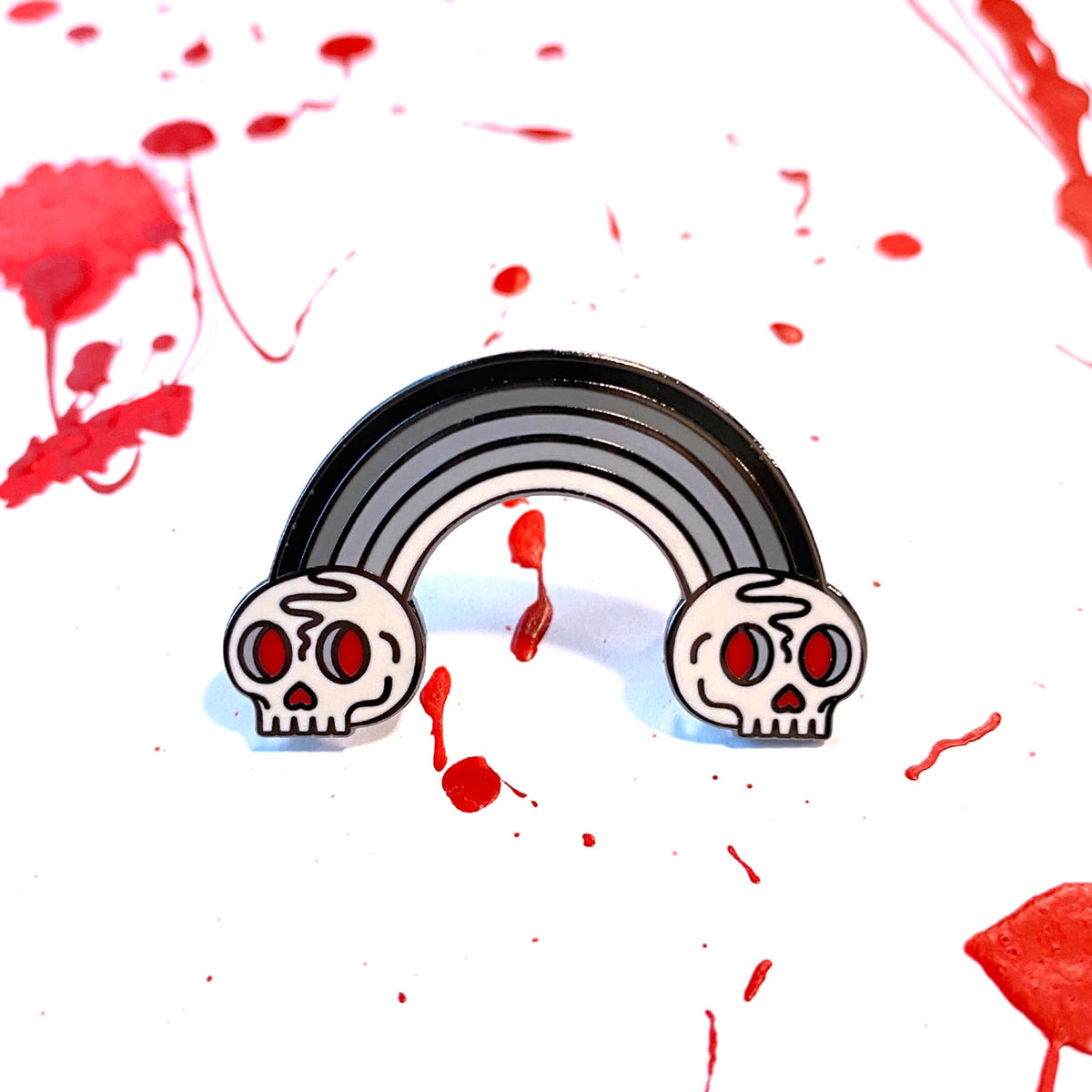 Death Rainbow - Dark - Enamel Pin – Jad Is Rad